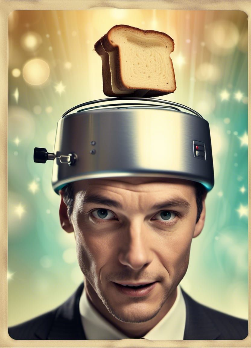 "Toast with Style and Safety! Introducing the Futuristic Toaster Helmet ...