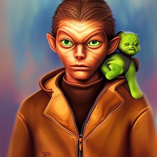 Human yoda - AI Generated Artwork - NightCafe Creator