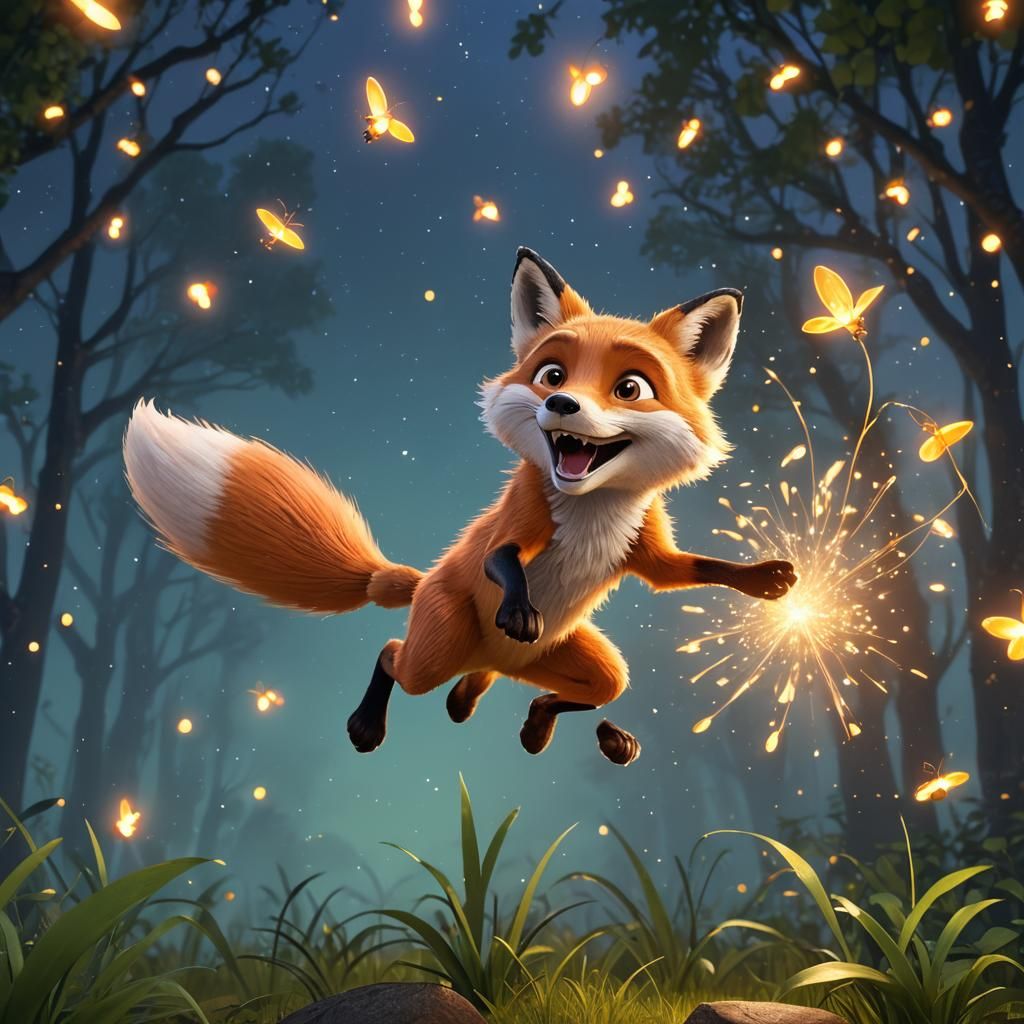 Firefly Fox - AI Generated Artwork - NightCafe Creator