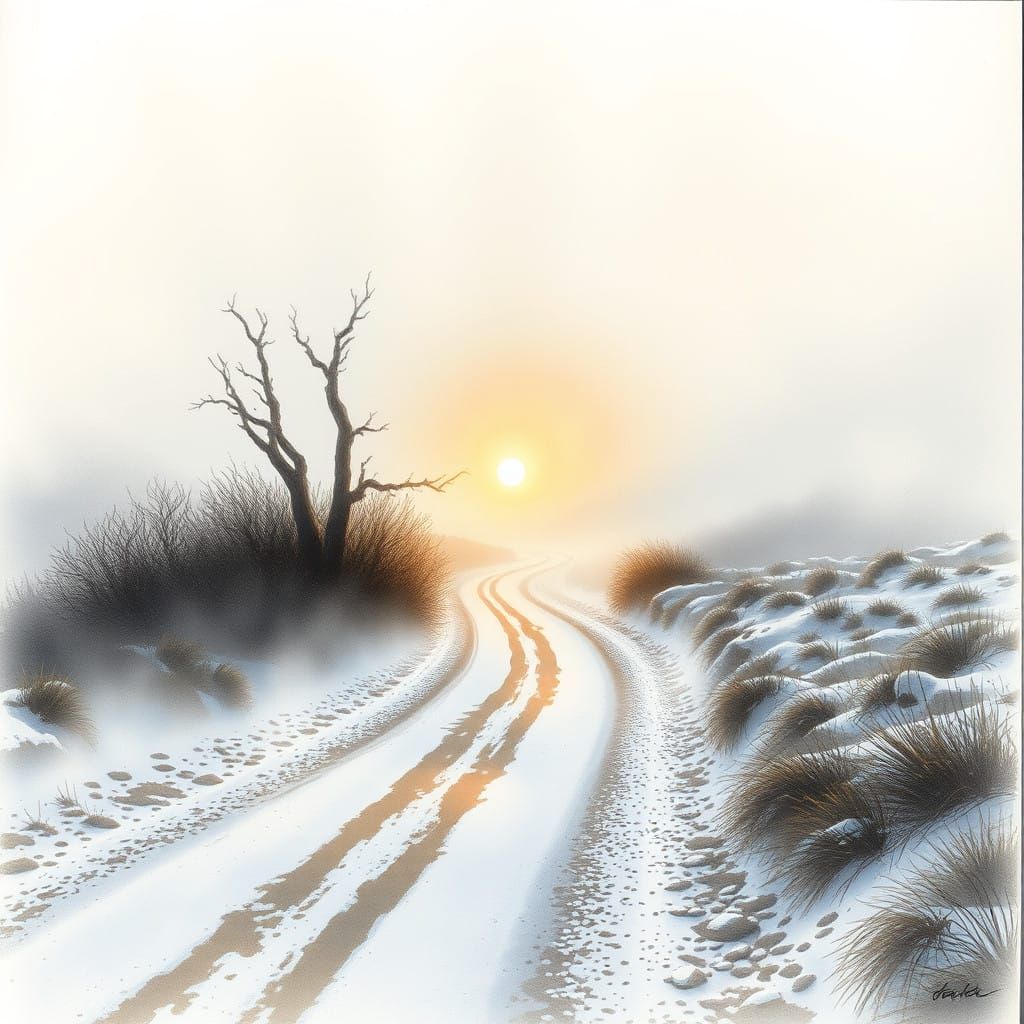 The misty morning air - The misty morning air