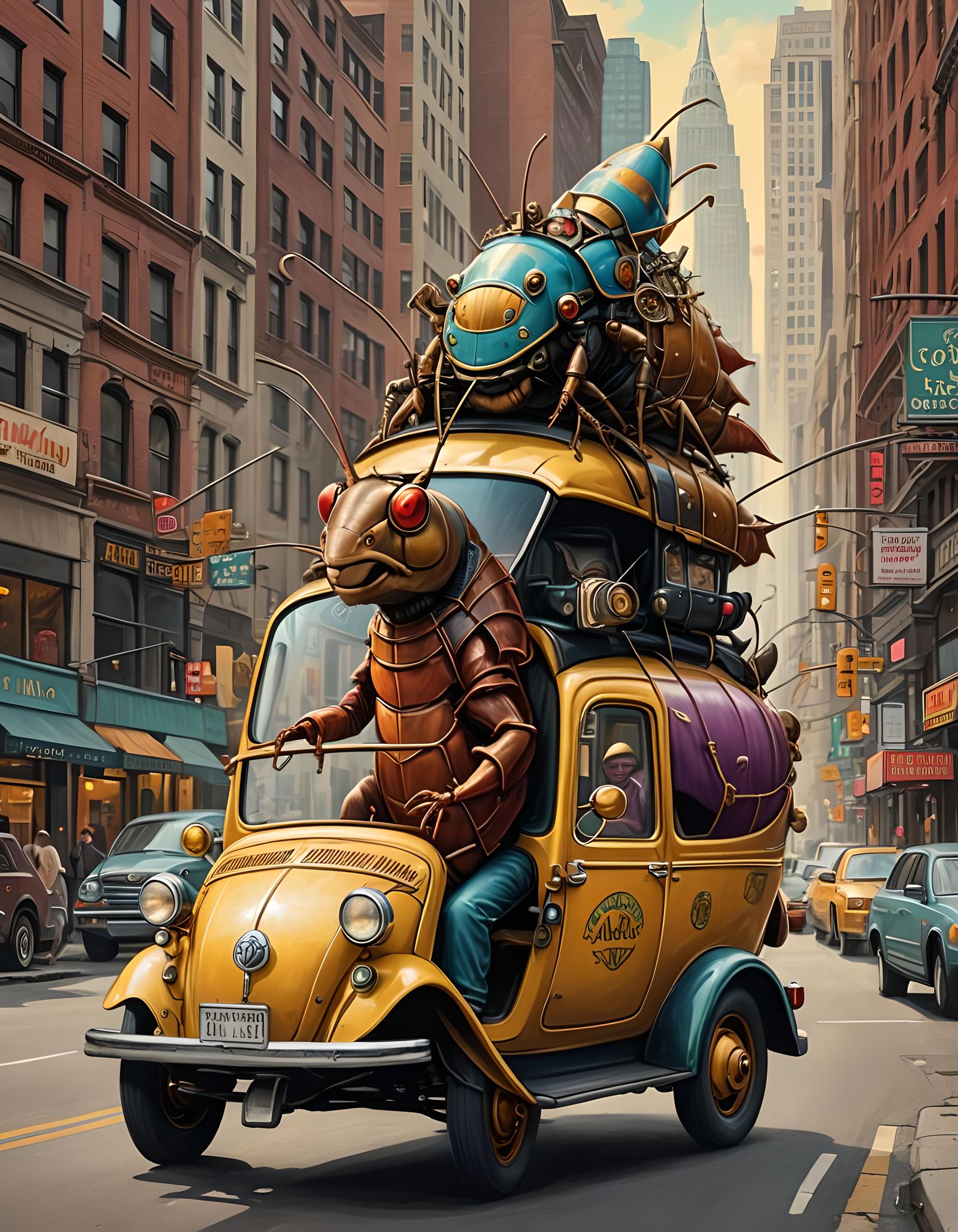 The Cockroach Wore Blue Jeans - AI Generated Artwork - NightCafe Creator