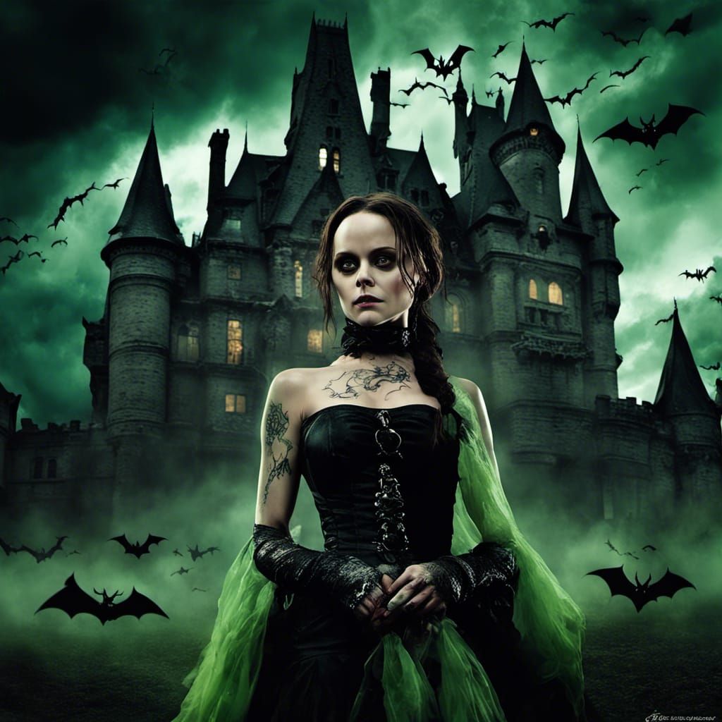 Haunted Christina Ricci - AI Generated Artwork - NightCafe Creator