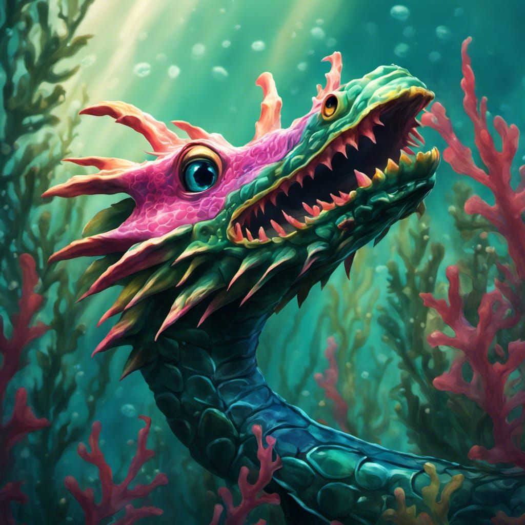 Sea monster - AI Generated Artwork - NightCafe Creator