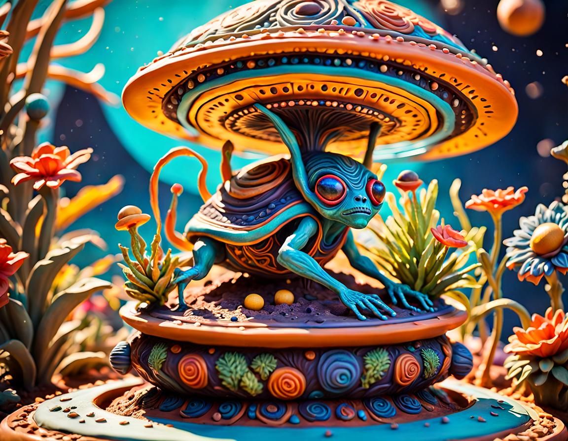 Alien Turtle - AI Generated Artwork - NightCafe Creator