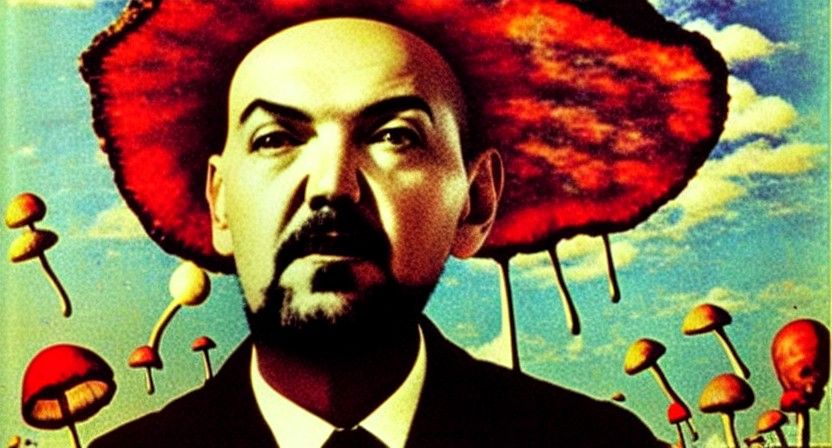 Fly Agaric Lenin Rafael Santi Jean Tinguely - AI Generated Artwork ...