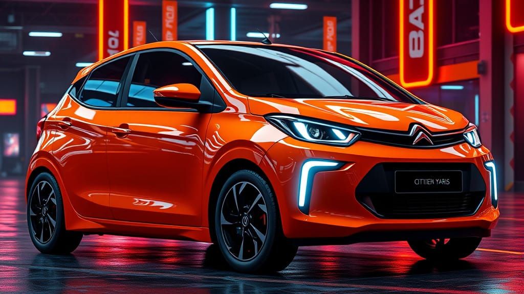 2025 Citroen Yaris - 2025 Citroen Yaris in Futuristic Cyber...