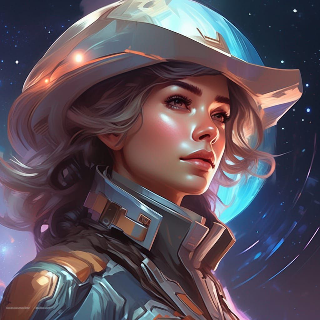 "She among the stars now"- Amanda - AI Generated Artwork - NightCafe ...