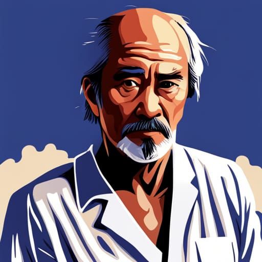 Mr Miyagi ate all the meth - AI Generated Artwork - NightCafe Creator