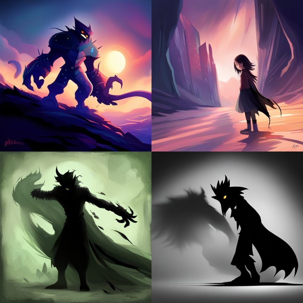 Shadow monster - AI Generated Artwork - NightCafe Creator