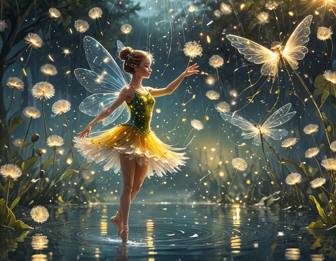 FAIRIES & DANDELIONS - AI Generated Artwork - NightCafe Creator