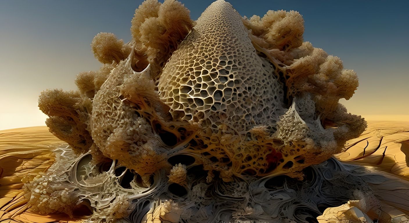 Odd living forms on the desert planet of Ziwalghan - AI Generated Artwork - NightCafe Creator