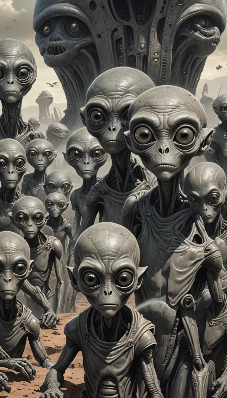 aliens - AI Generated Artwork - NightCafe Creator