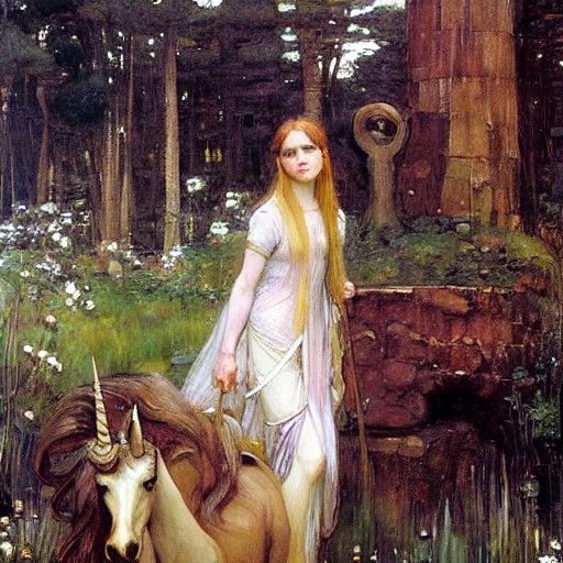 Lady in Faery land - AI Generated Artwork - NightCafe Creator
