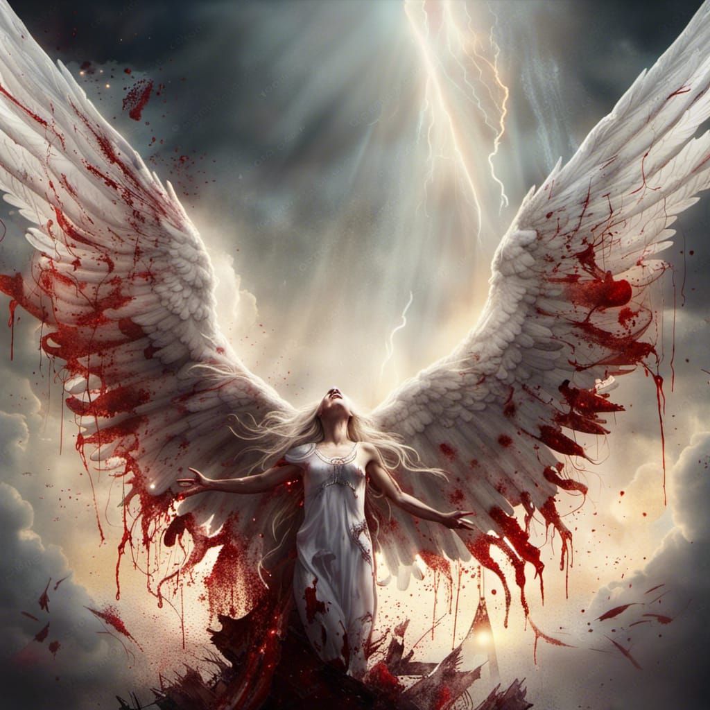 Fallen angel! - AI Generated Artwork - NightCafe Creator