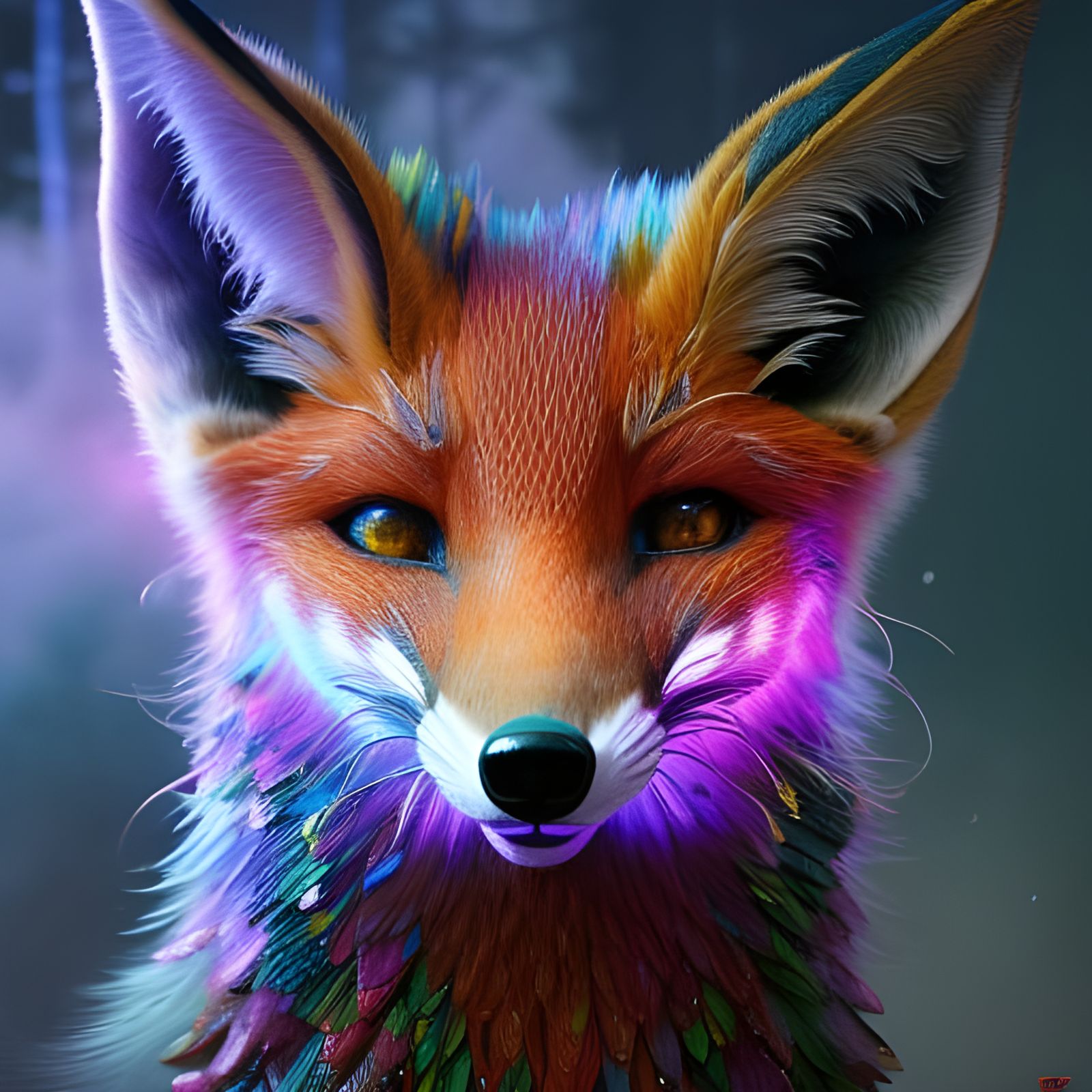 Astral Fox - AI Generated Artwork - NightCafe Creator