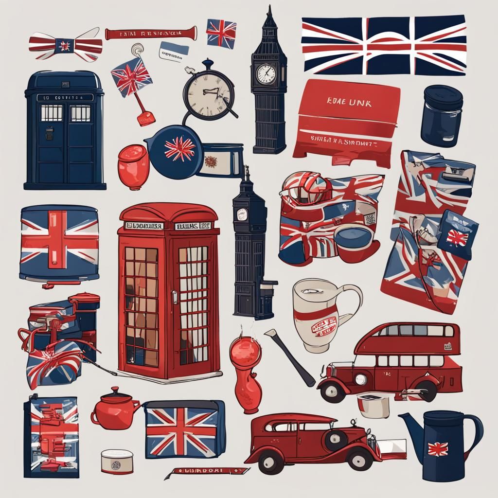 A Bunch of British Stuff - AI Generated Artwork - NightCafe Creator