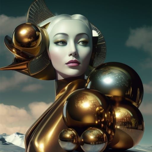 metalplade galatea of the spheres - AI Generated Artwork - NightCafe Creator