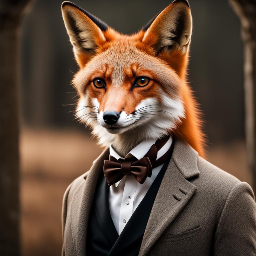 Gentleman Fox - AI Generated Artwork - NightCafe Creator