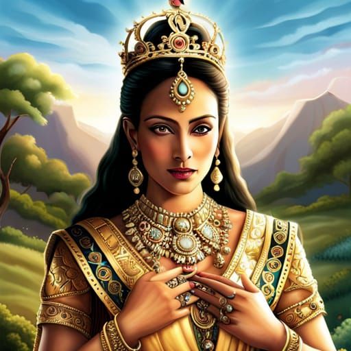 Divine Queen of Heaven - AI Generated Artwork - NightCafe Creator