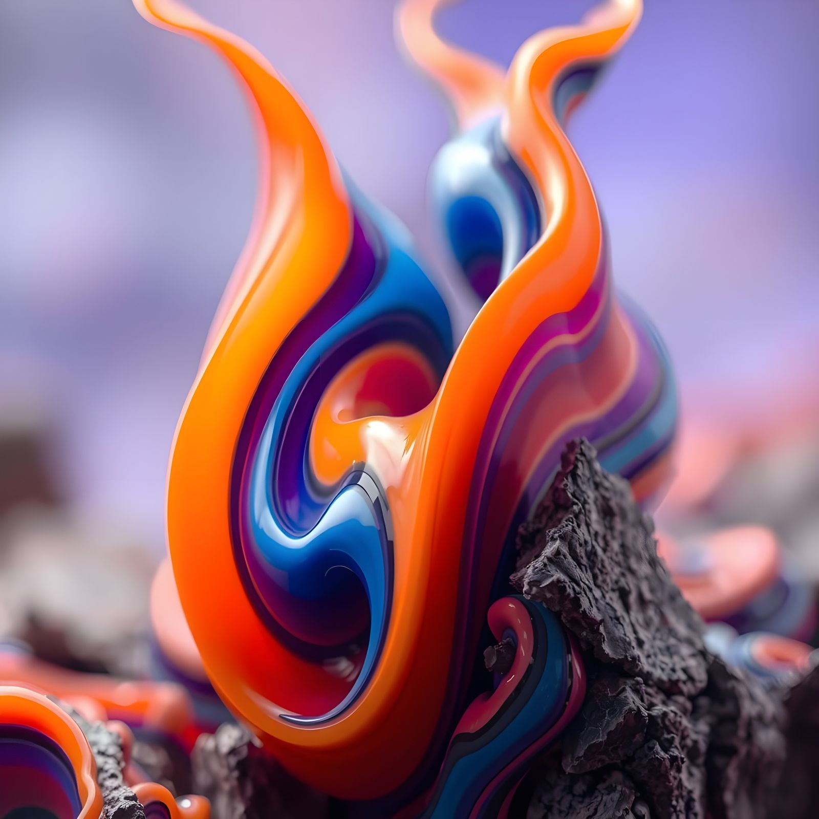 Textures in Flux - Abstract Textures in Vibrant Motion