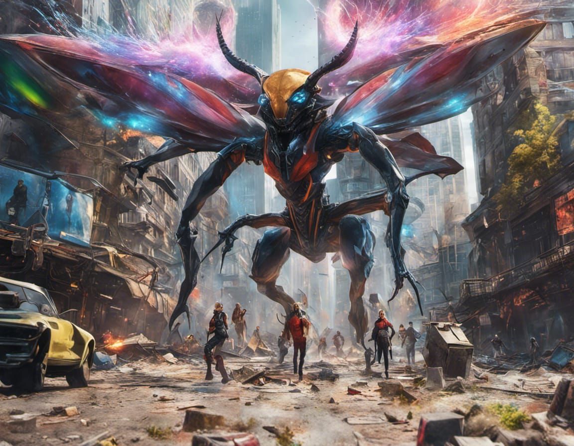 alien robot bug invasion - cybugs? 3 - AI Generated Artwork - NightCafe ...