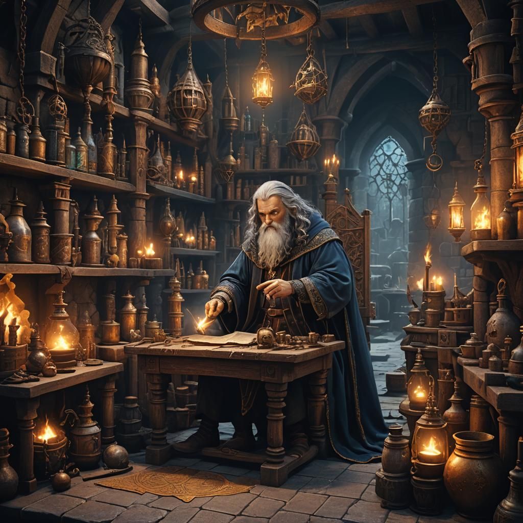 Medieval wizard I - AI Generated Artwork - NightCafe Creator