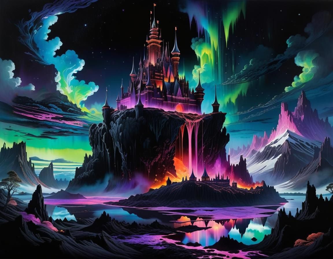 Maleficent Castle - AI Generated Artwork - NightCafe Creator