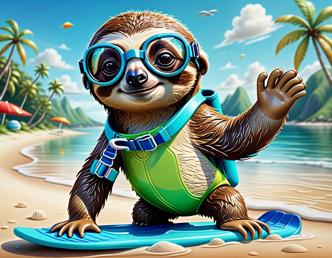 sloth - AI Generated Artwork - NightCafe Creator