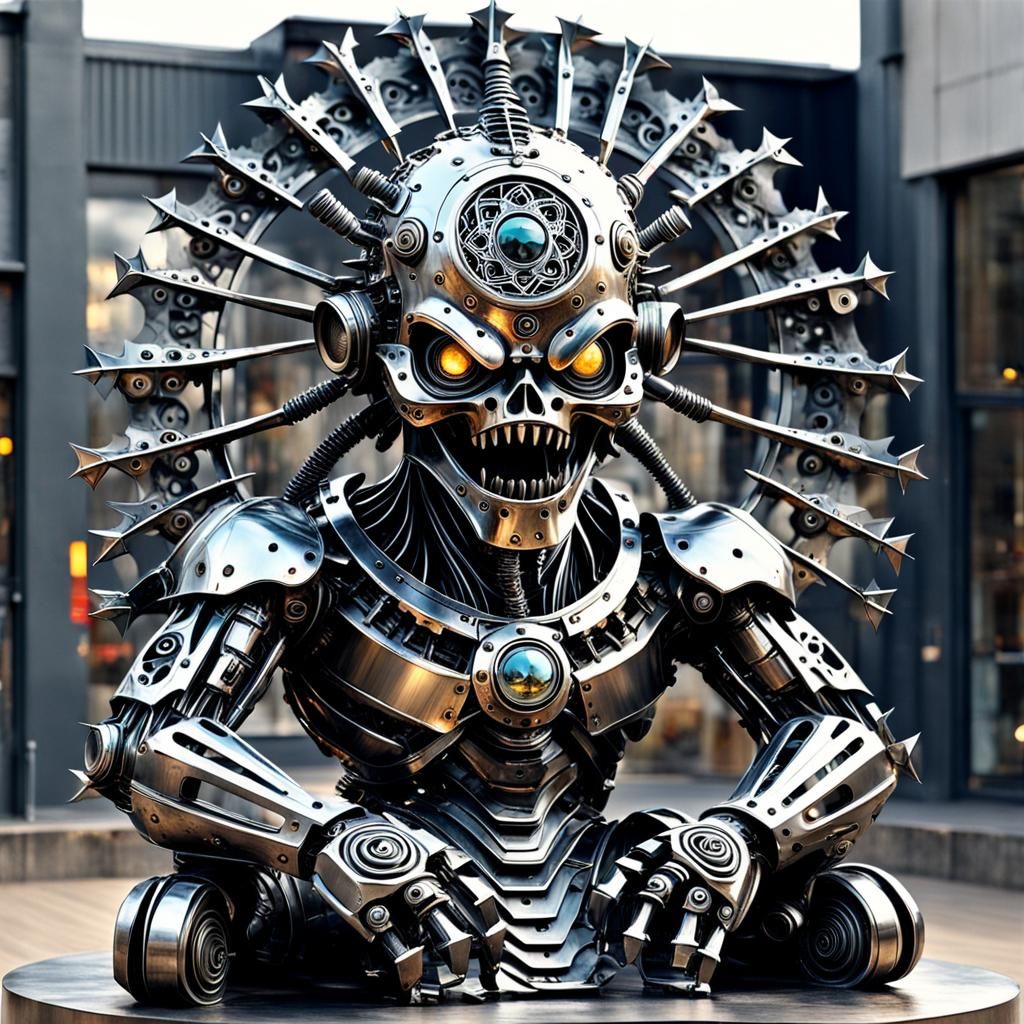 Metal Monster. - AI Generated Artwork - NightCafe Creator