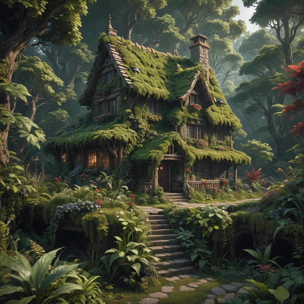 cottage - AI Generated Artwork - NightCafe Creator