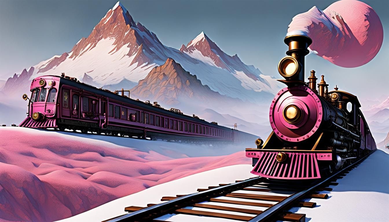 Trains - AI Generated Artwork - NightCafe Creator