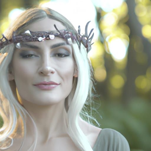 Beautiful Elf in an Intricate detailed elaborate meticulous Grey open ...