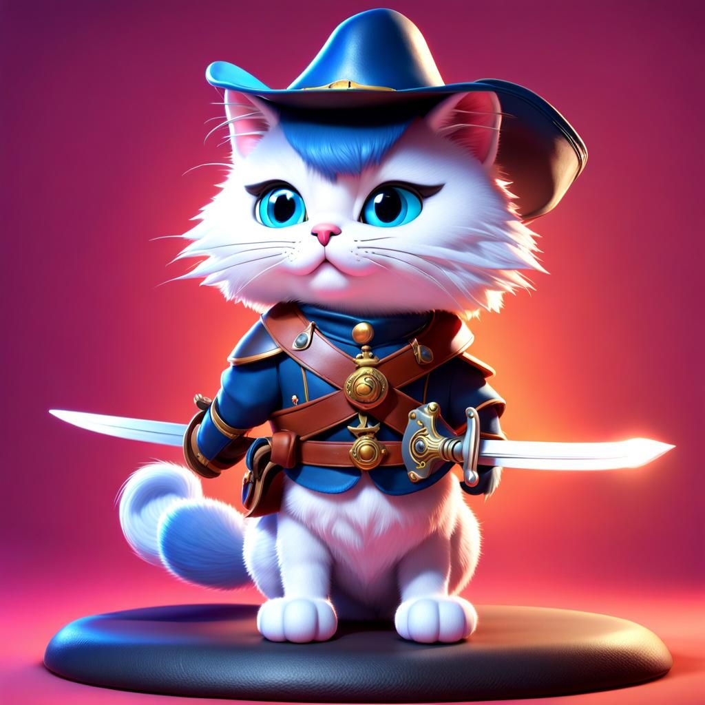 Dangerous kitty - AI Generated Artwork - NightCafe Creator
