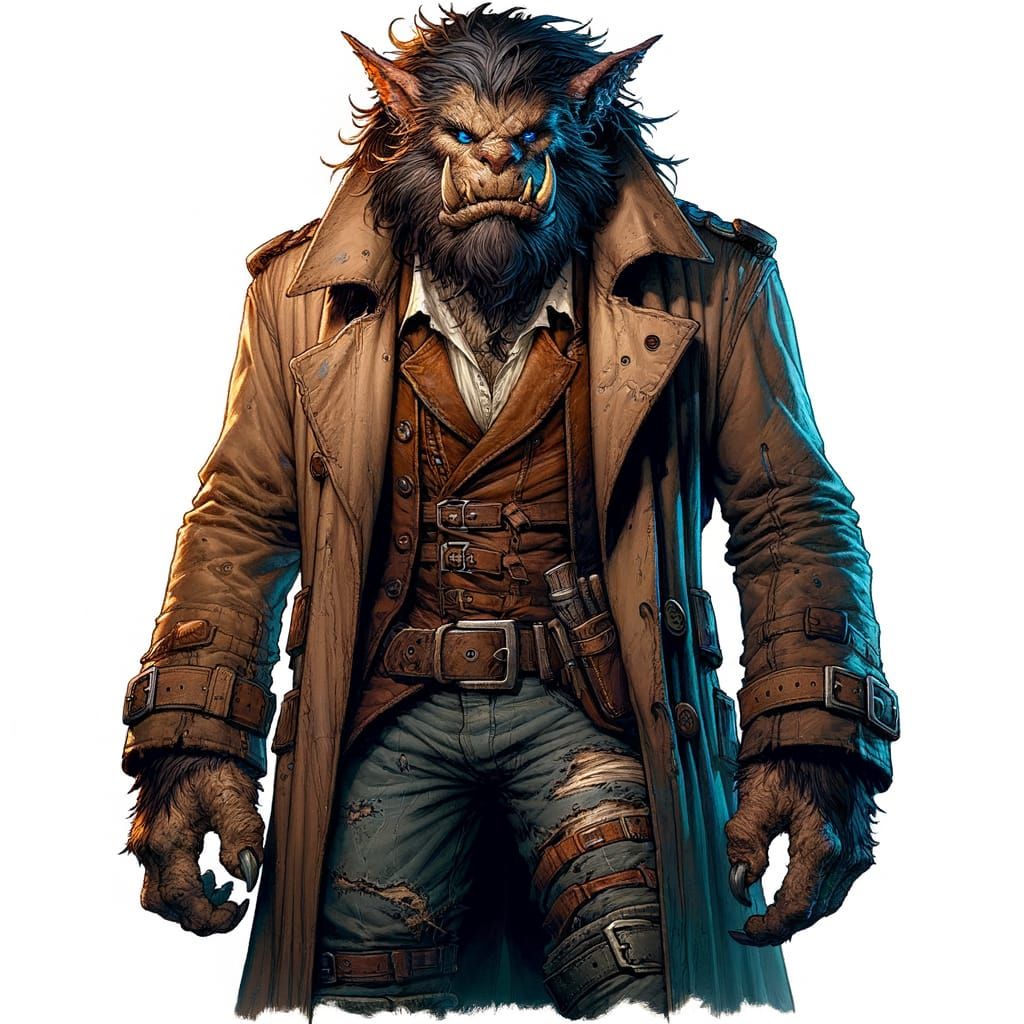 Bug Bear - Towering Bugbear Bard Torbek in Weathered Finery