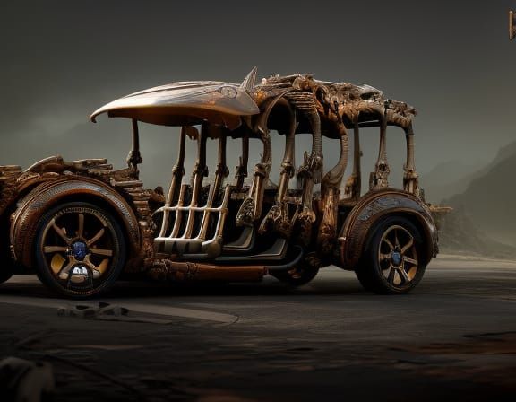 eldritch horror concept car - AI Generated Artwork - NightCafe Creator
