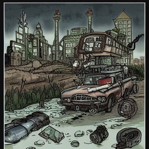 Post apocalyptic wonderland based on Boston, Mass. : r/nightcafe