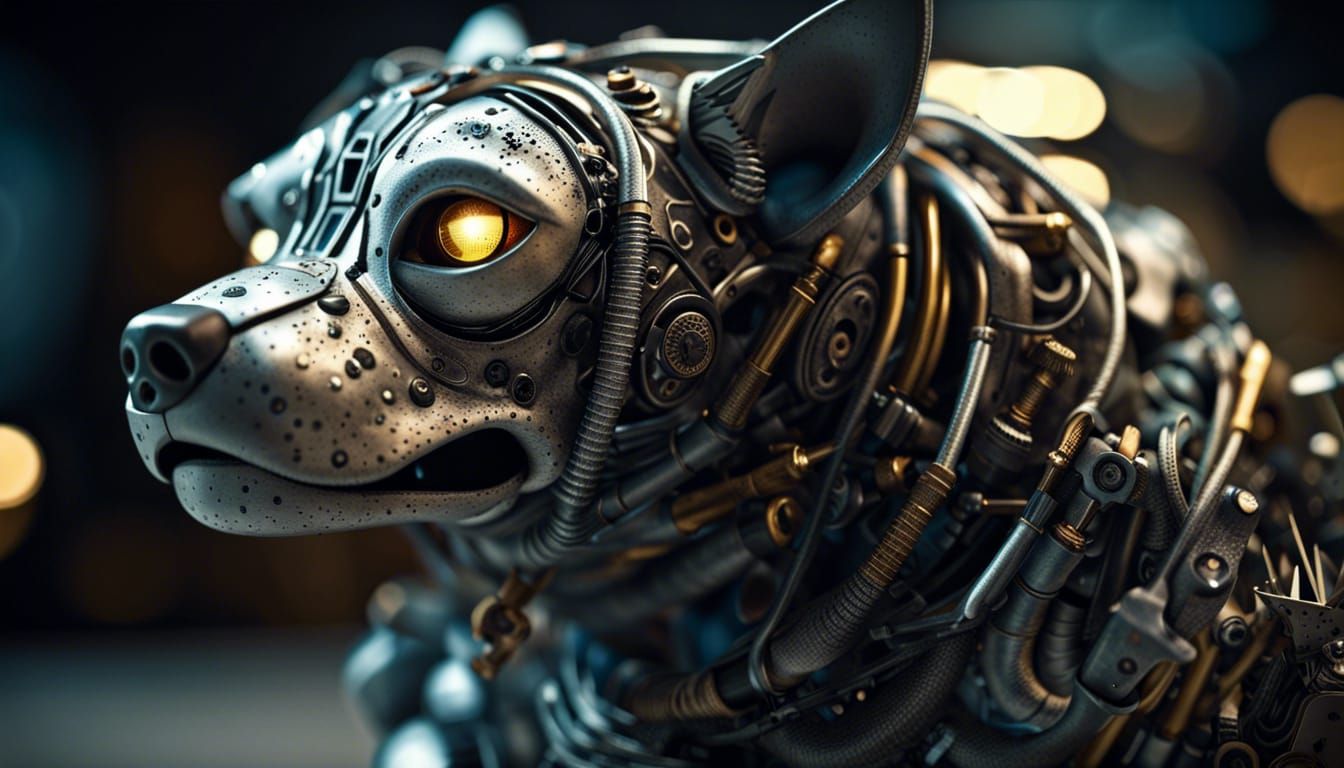 ROBOT Dog pet, Energetic power , delighted eerie wacky fierce vulgar ...