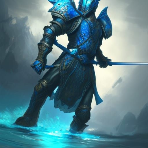 Water Knight - Warrior Collection - AI Generated Artwork - NightCafe ...