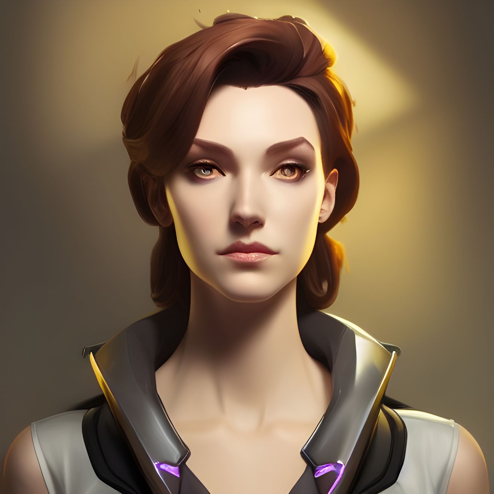 Moira from overwatch young - AI Generated Artwork - NightCafe Creator
