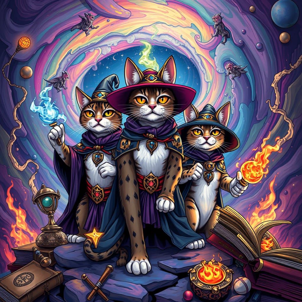 Comic Book Style. Magic Cats. Mark Brooks and Dan Mumford, comic book ...