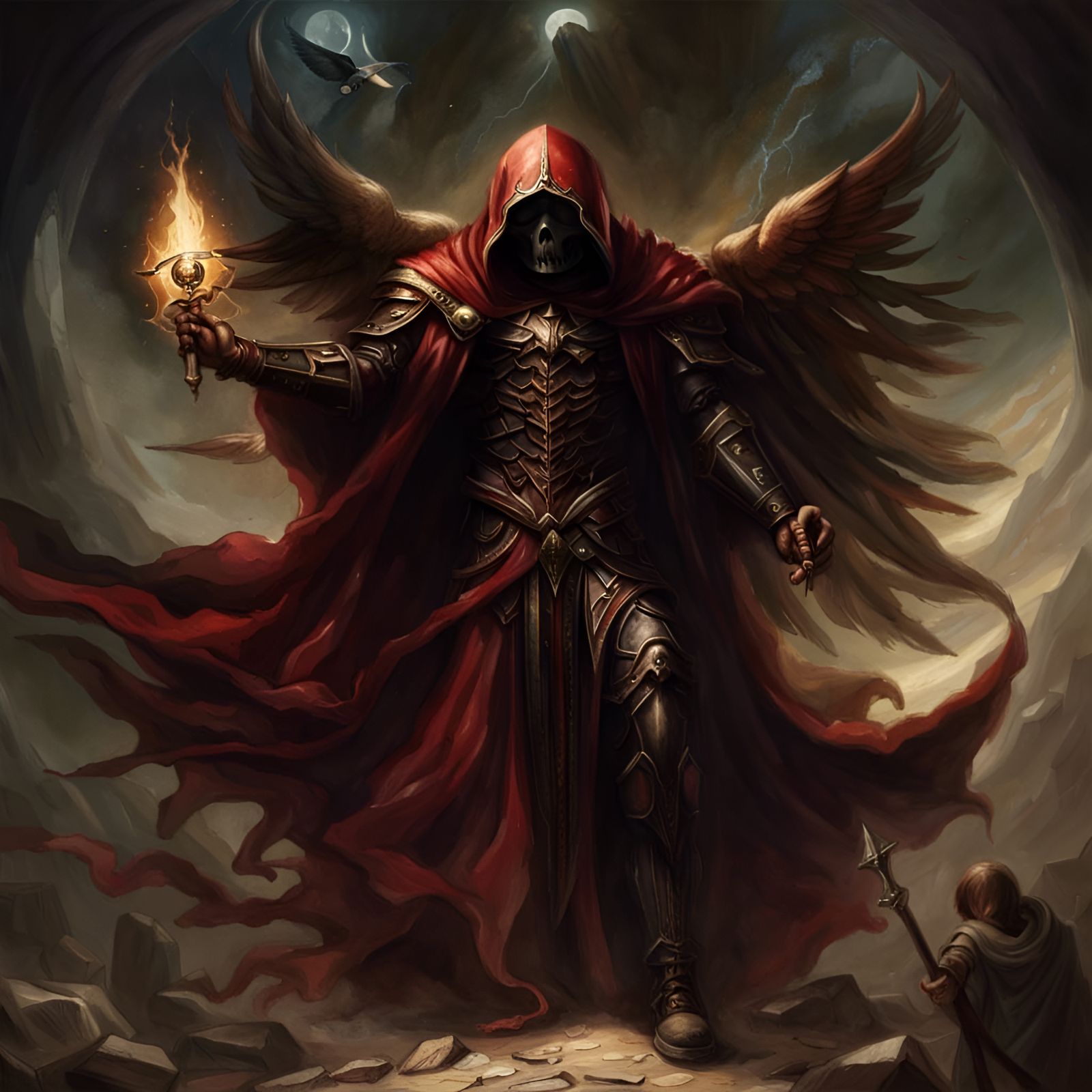 Azrael, Guiding me beyond the veil - AI Generated Artwork - NightCafe ...