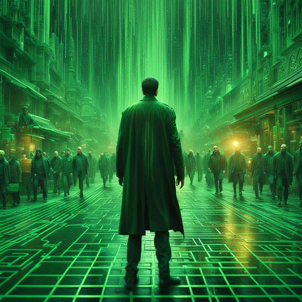 matrix style - AI Generated Artwork - NightCafe Creator