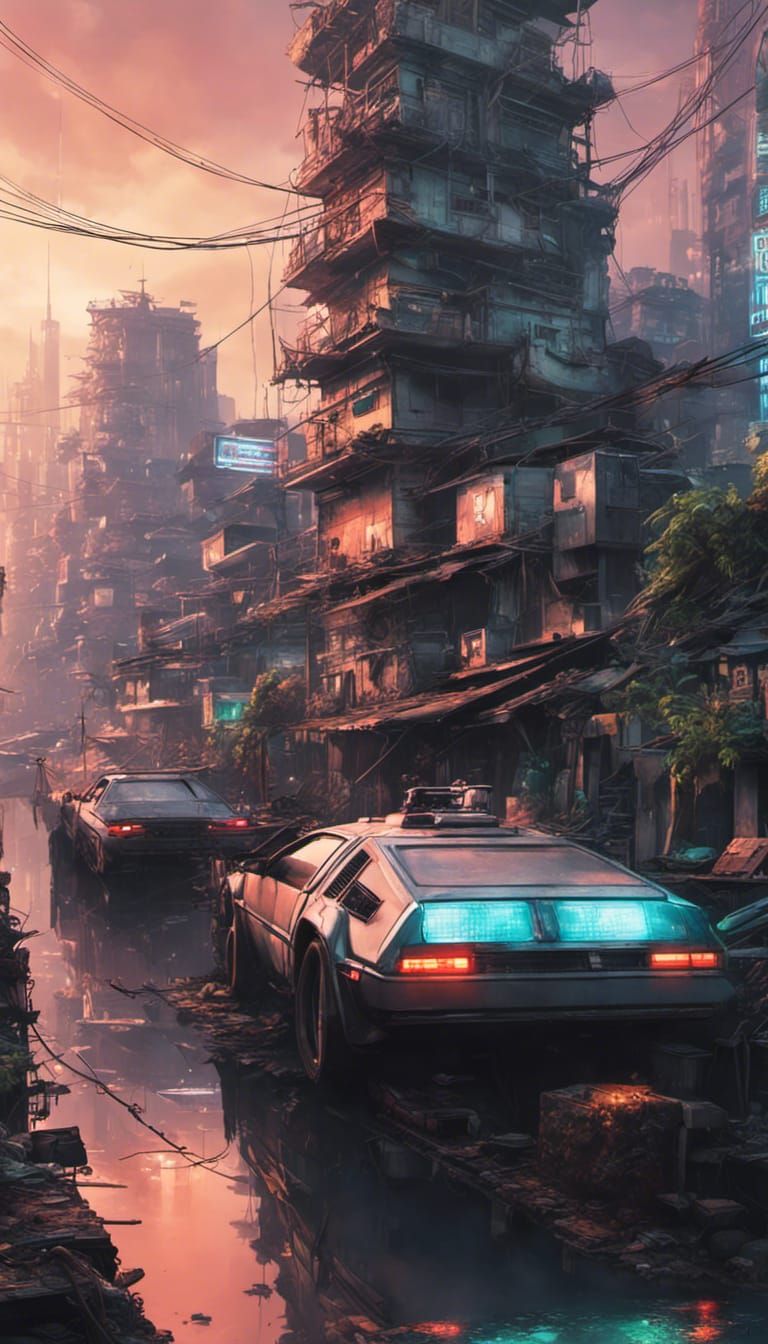 Retro-Dystopian - AI Generated Artwork - NightCafe Creator