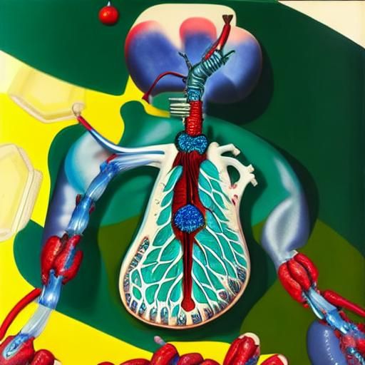 Distorted Heart - AI Generated Artwork - NightCafe Creator