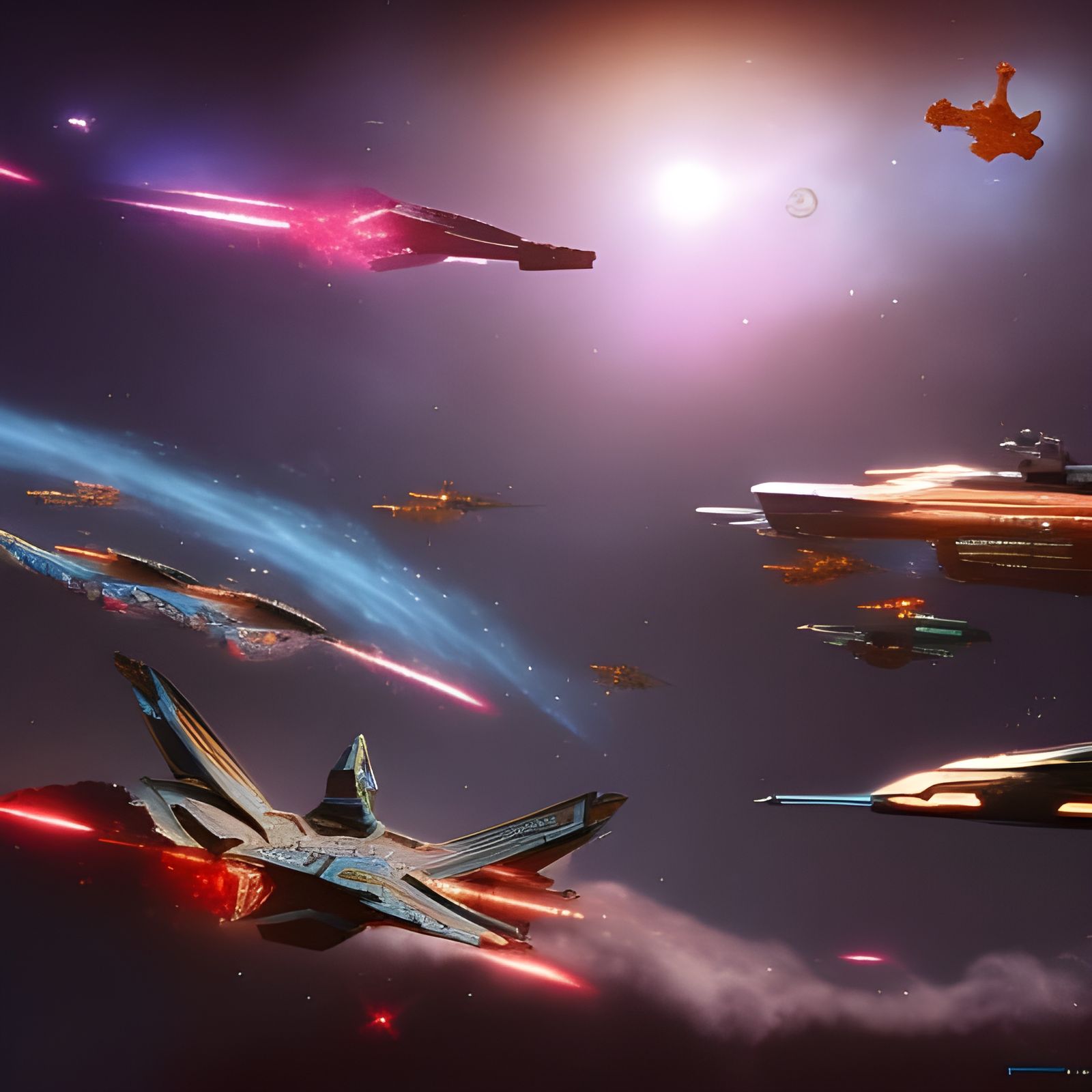 Space ace fighters - AI Generated Artwork - NightCafe Creator