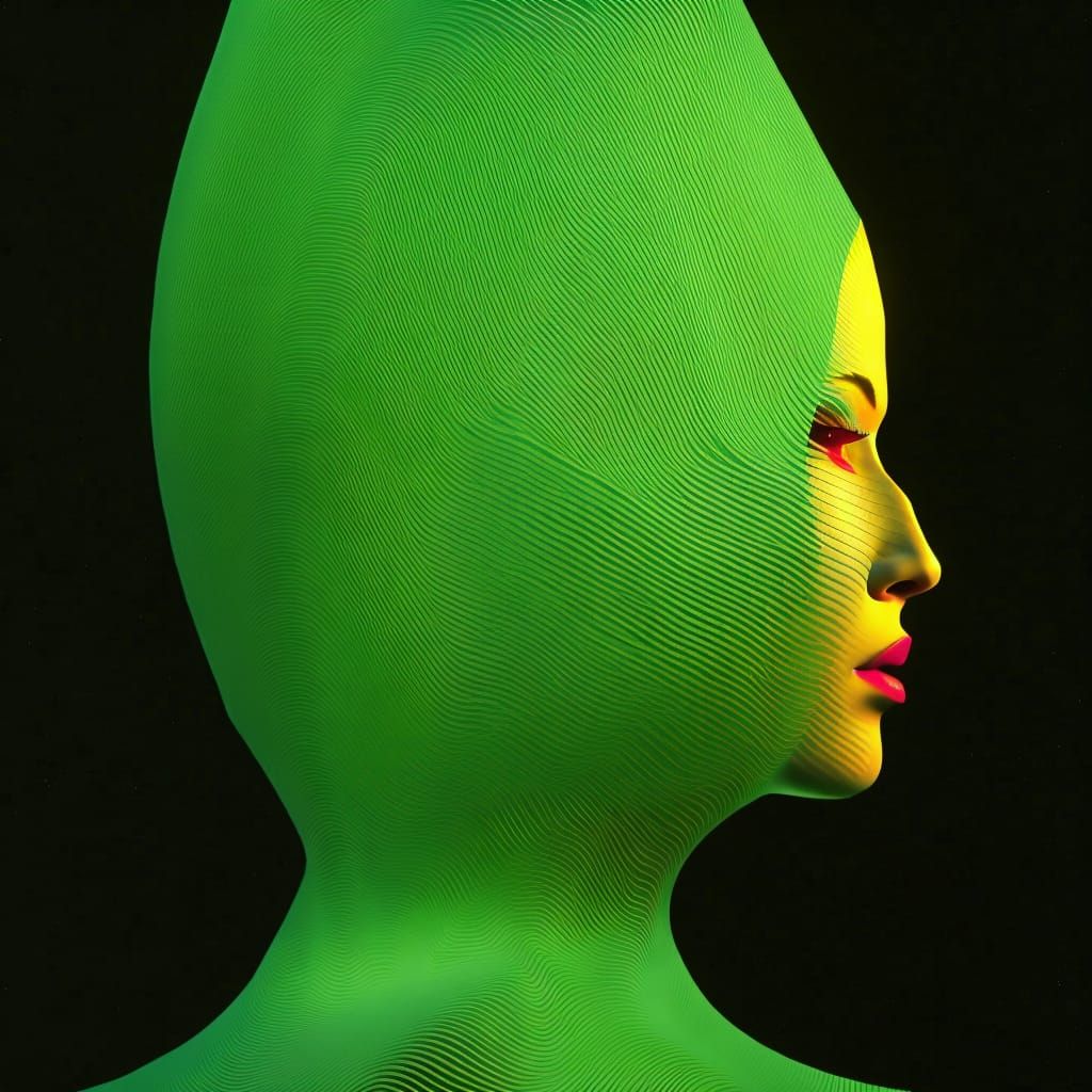 NEON WOMAN HOLOGRAM PROJECTION IN 4K Vortex, enter the matrix, Hypnotic ...