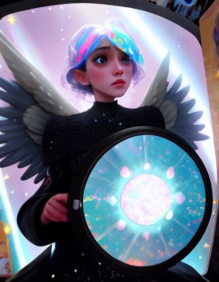 you took my heaven away” opal angel dressed in black, God Natt ...