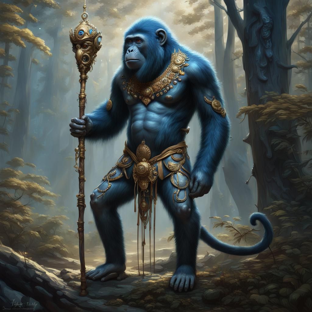 Kapi Male LightMage - AI Generated Artwork - NightCafe Creator