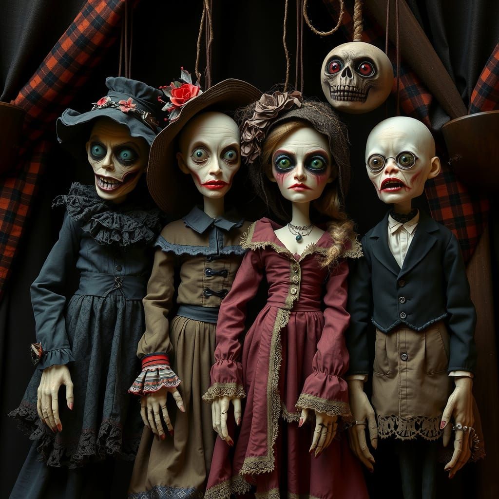 Creepy freak show puppets - Creepy freak show puppets