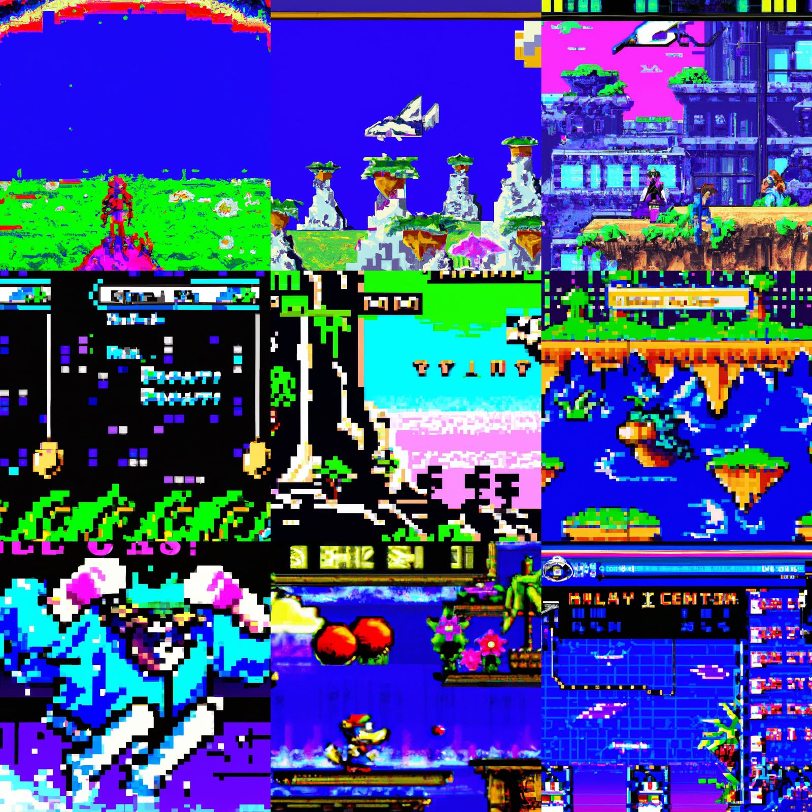 Screenshot of the most awesome 1990s 16 bit video game ever made ...